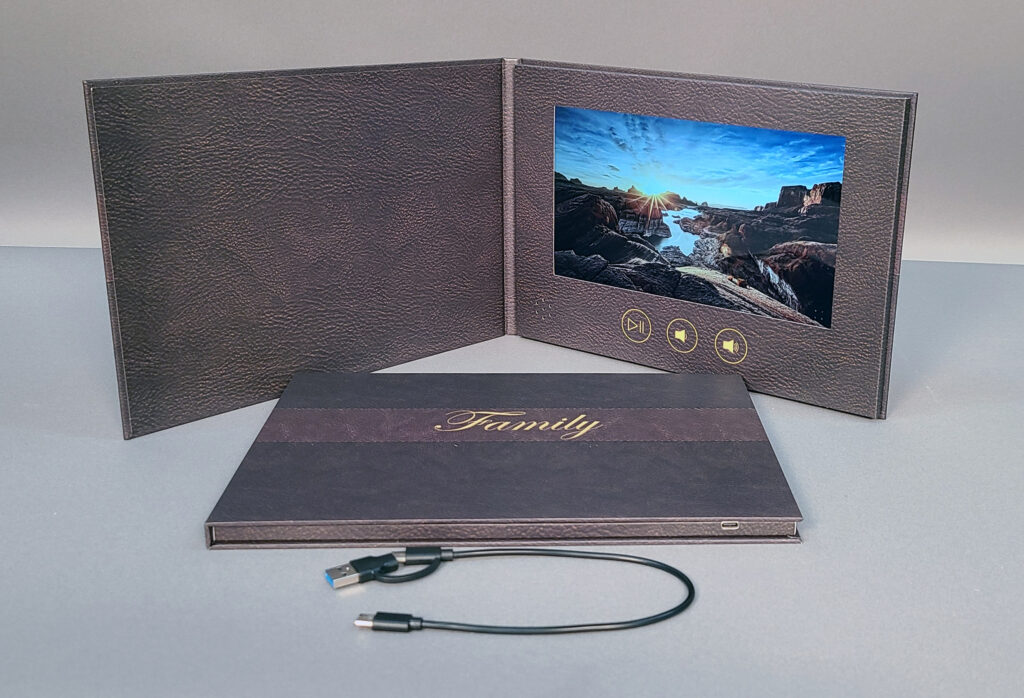 Leather 10 Inch Video Book for Dementia